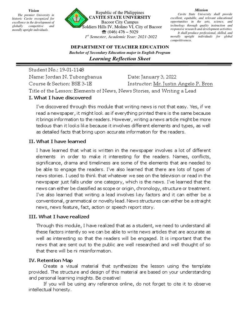 Elements of News, News Stories, and Writing A Lead | PDF | News | Cognition