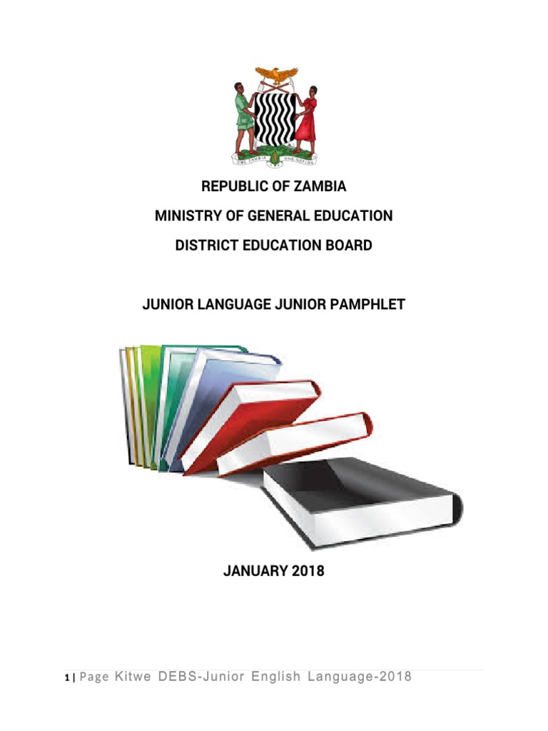 .archivetempDISTRICT PAMPHLET 1 JUNIOR ENGLISH - COVER PAGE 3 | PDF ...