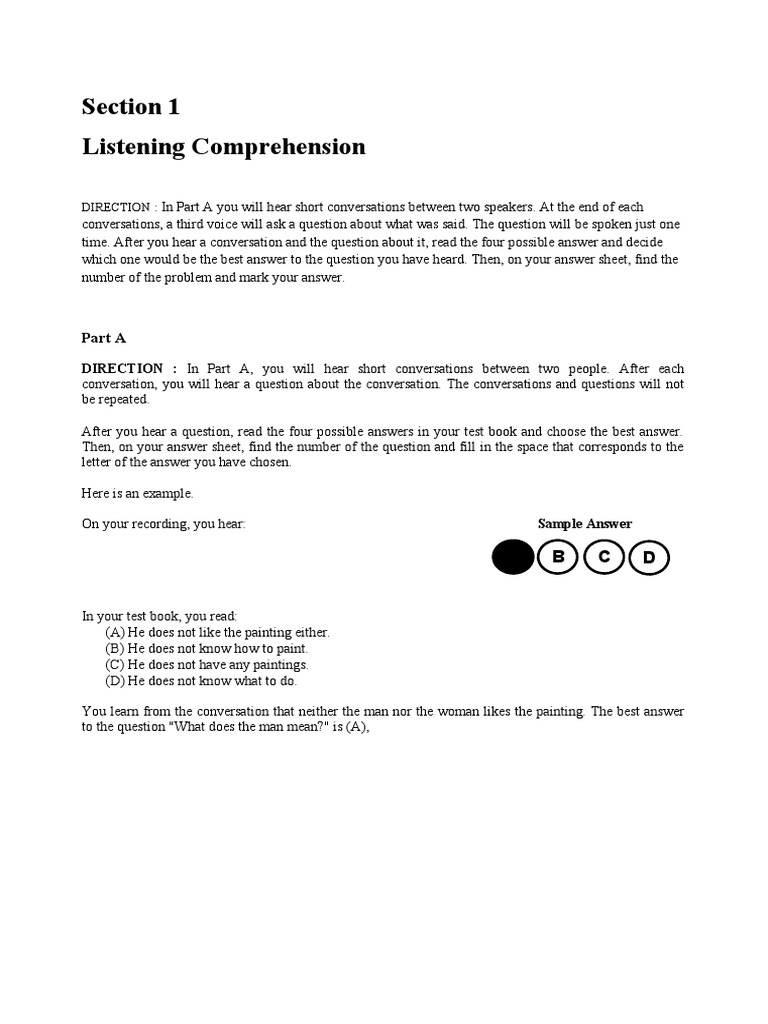 TOEFL Sample Test 1 | PDF | Milky Way | Amphibian