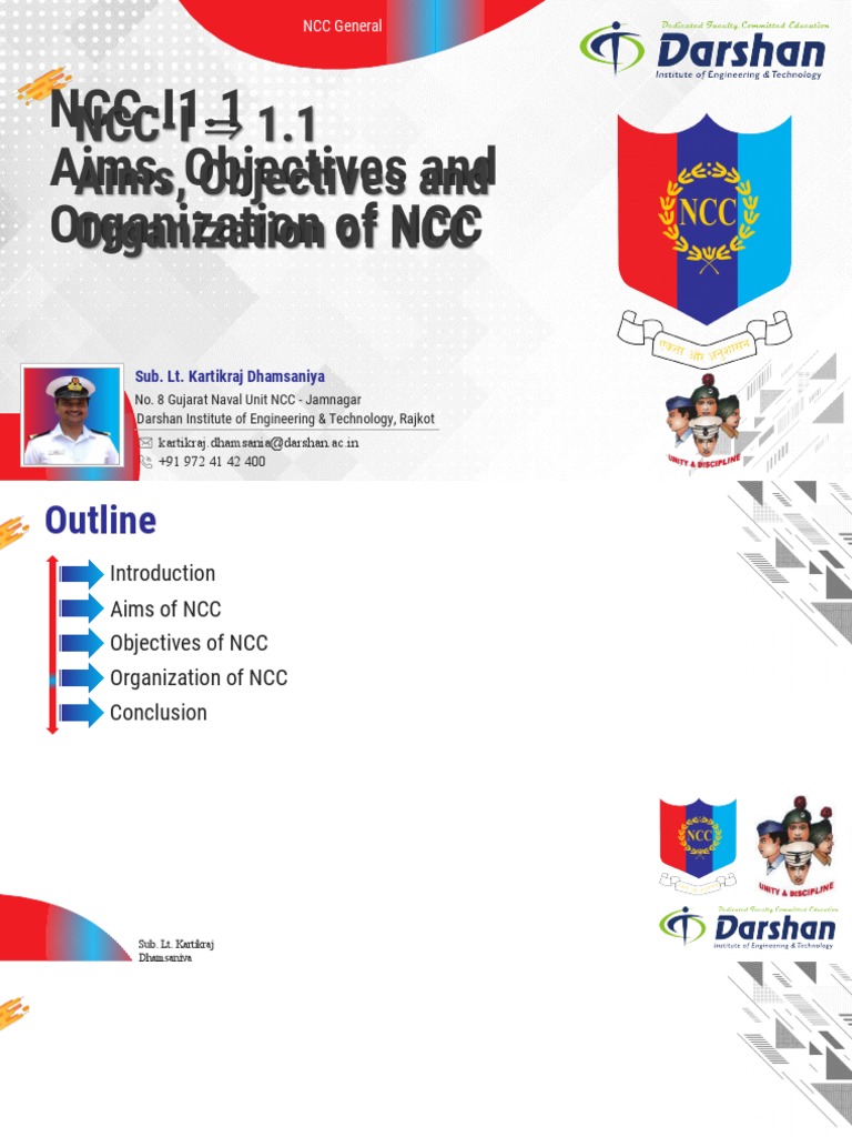 Aims and Objectives of NCC Explained | PDF | Lieutenant | Military