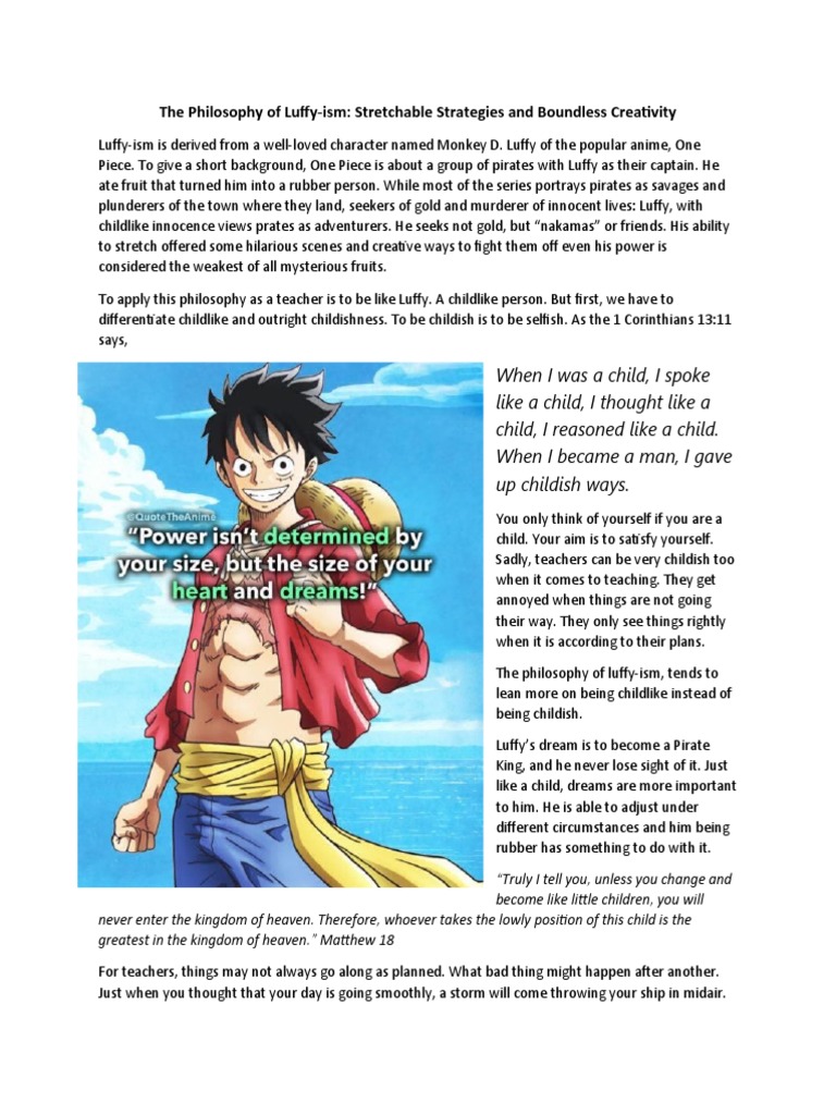 The Philosophy of Luffy-Ism: Stretchable Strategies and Boundless ...