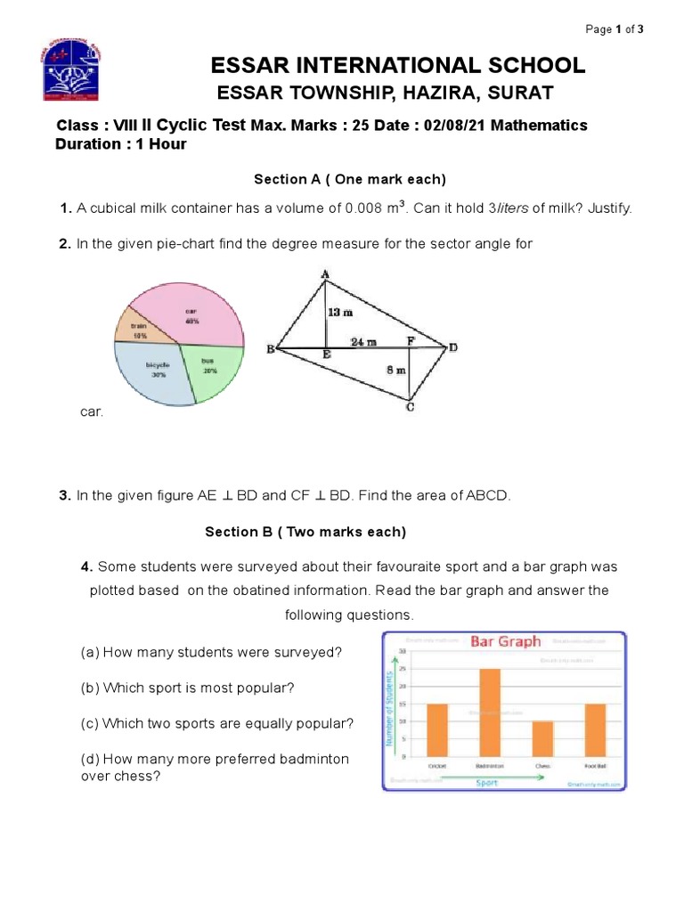 Essar International School: Essar Township, Hazira, Surat | PDF | Area ...