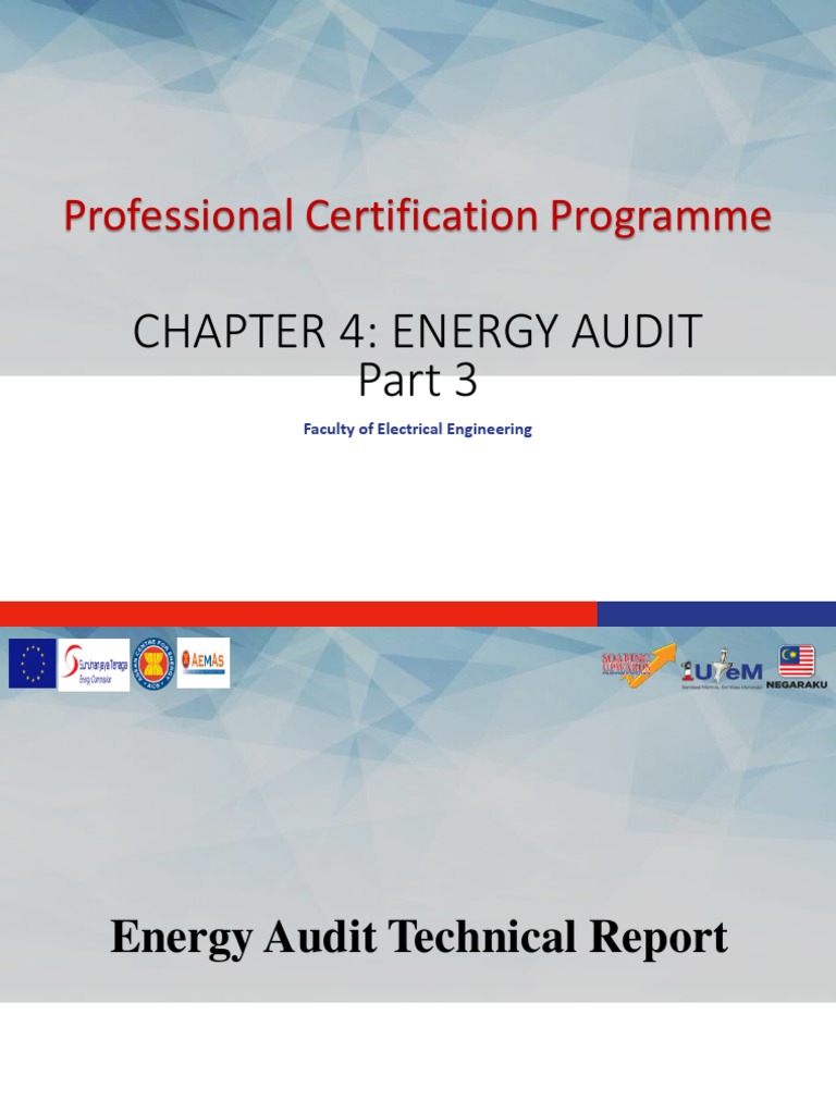 Chapter 4 Energy Audit Part 3 | PDF | Energy Conservation | Audit