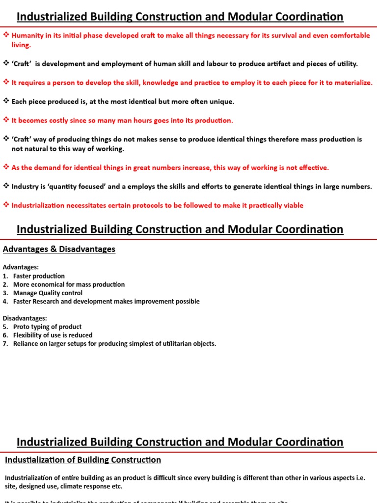Industrialized Building Systems Overview | PDF | Industrialisation ...