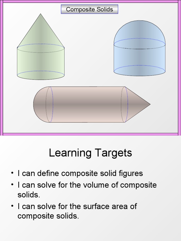 PPT-Composite Solids | PDF | Volume | Composite Material
