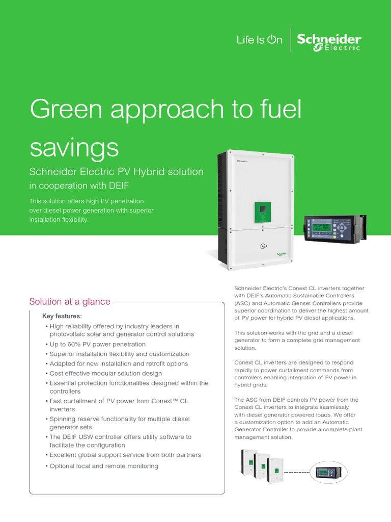 PV Hybrid Solution Data Sheet | PDF | Photovoltaics | Power Inverter
