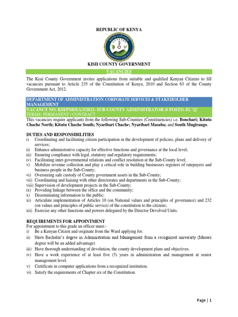 ADVERT - Admin Education Vacancies | PDF | Academic Degree | Engineering
