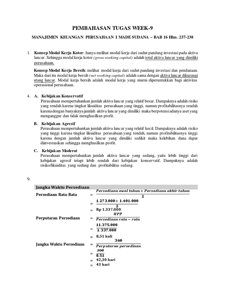 Salinan (Pembahasan Tugas Week 9) | PDF