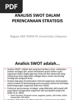 Analisis SWOT (Pembagian Kuadran) | PDF