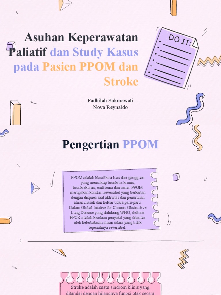 Askep Dan Studi Kasus Pada Pasien Paliatif Dengan Penyakit PPOM | PDF
