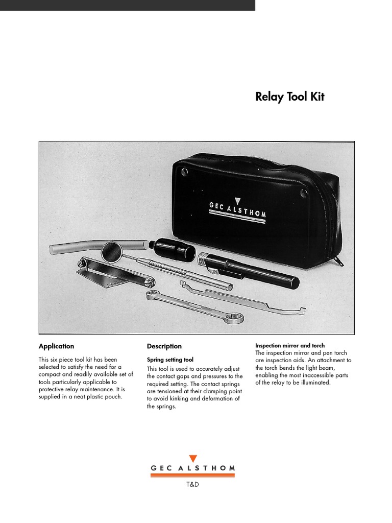 Relay Tool Kit: Application Description | PDF | Relay | Sheet Metal