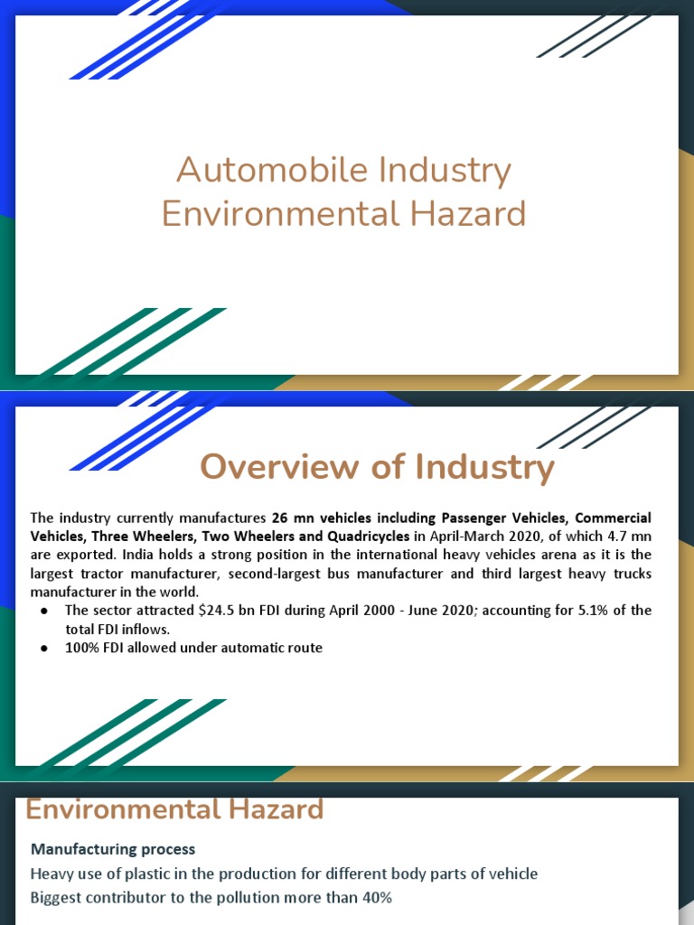Automobile Industry Environmental Hazard | PDF | Truck | Car