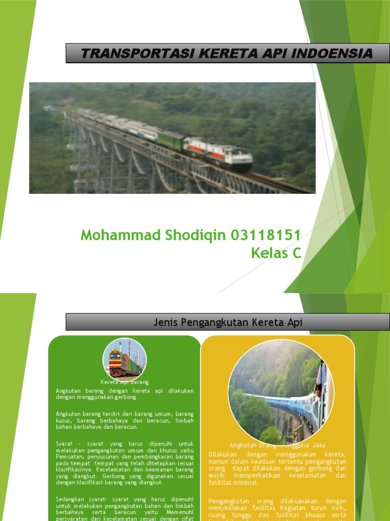 Transportasi Kereta Api di Indonesia | PDF