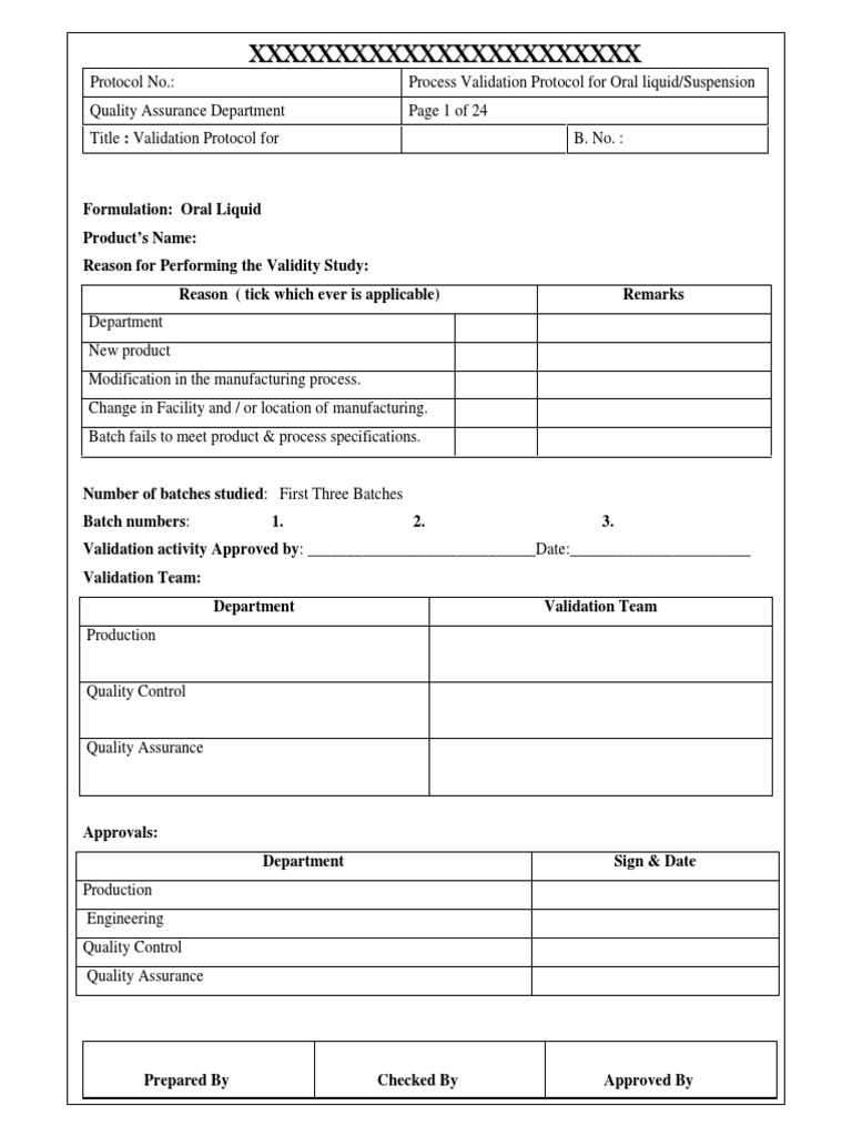 Process Validation of Liquid | PDF | Assay | Quality Assurance