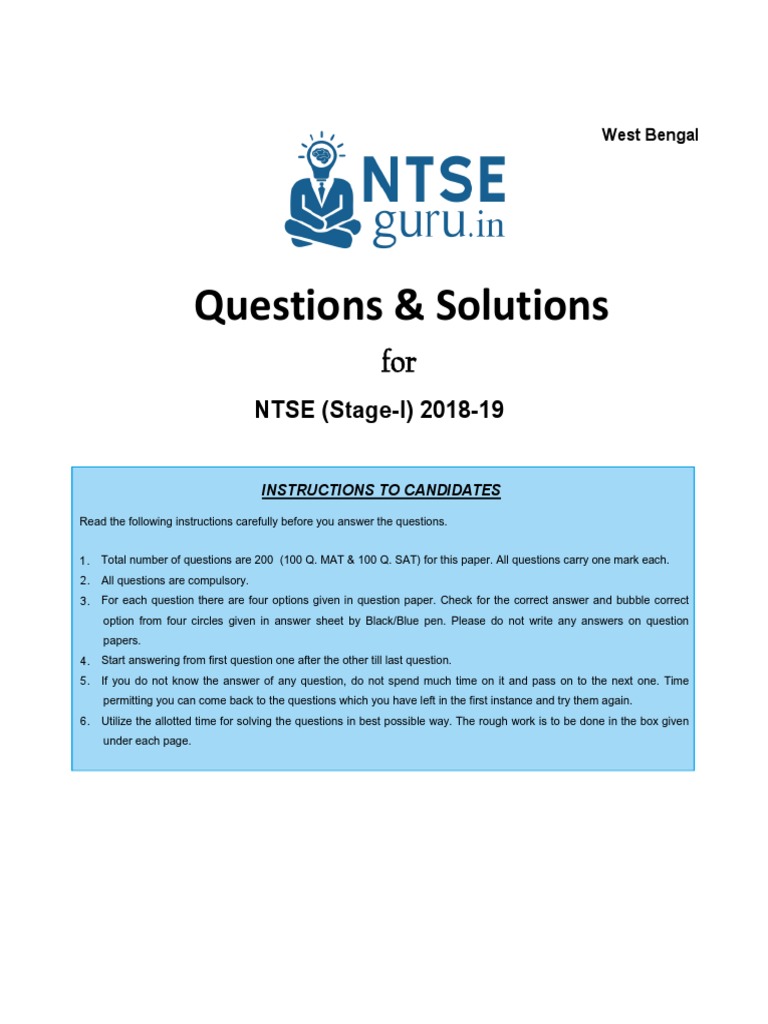 Ntse Pyp 2017 | PDF | Zygosity