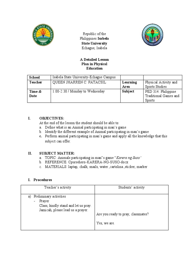 DETAILED LESSON PLAN MAN in ANIMALS | PDF | Chicken | Bullfighting