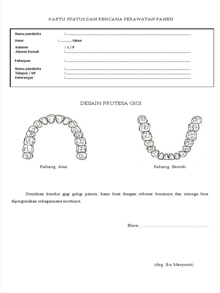 Pdf Form Klaim Protesa Gigi Bpjs Pdf