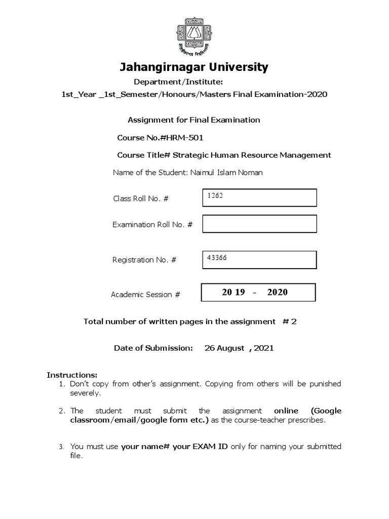 Assignment - Top Sheet | PDF
