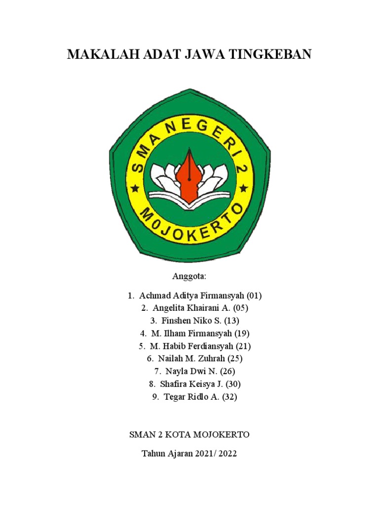 Makalah Adat Jawa Tingkeban | PDF