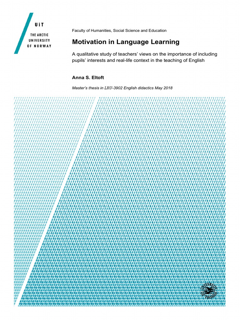 Motivation in Language Learning | PDF | Motivation | Motivational