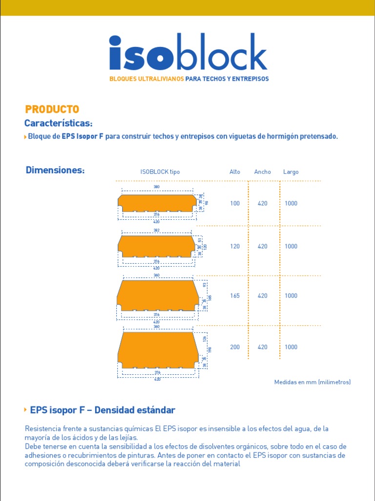 Iso Block | PDF | Hormigón | Aislamiento térmico