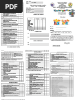 ECCD Checklist KINDERGARTEN | PDF