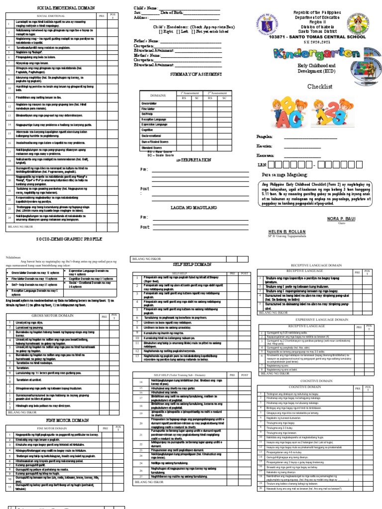 Eccd New Tagalog Blank | PDF