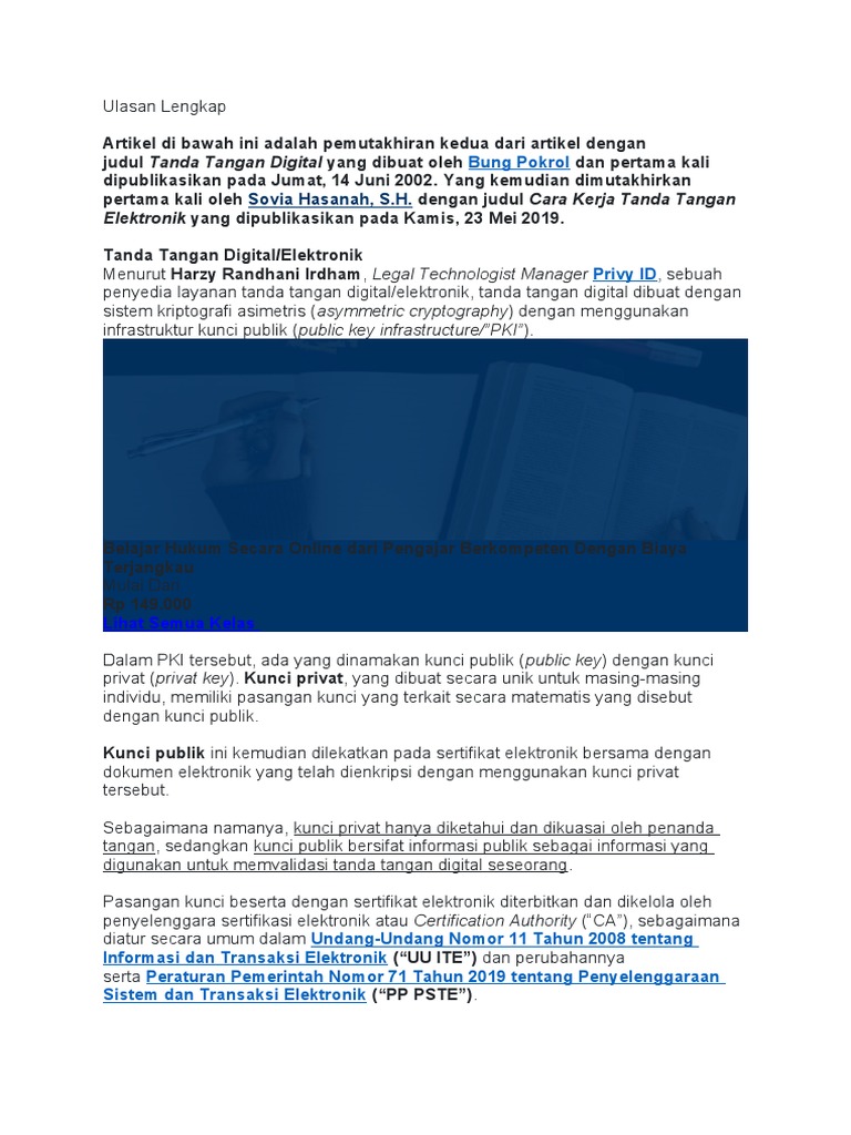 Ulasan Lengkap TTE | PDF