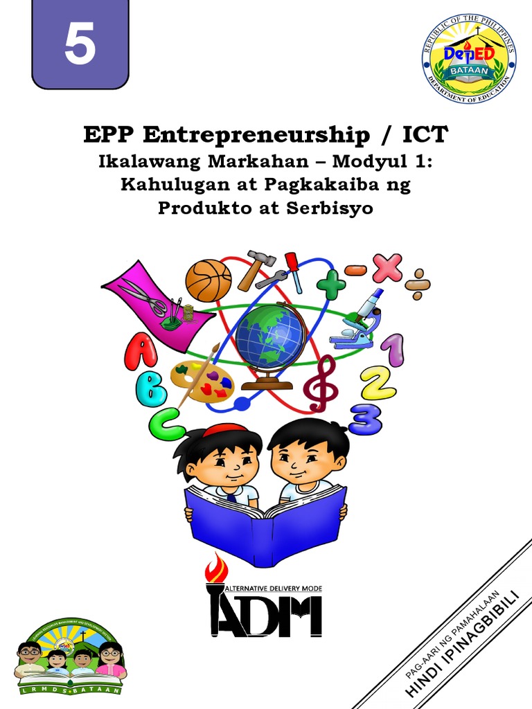 Epp5 - q2 - Mod1 - Kahulugan at Pagkakaiba NG Produkto at Serbisyo | PDF