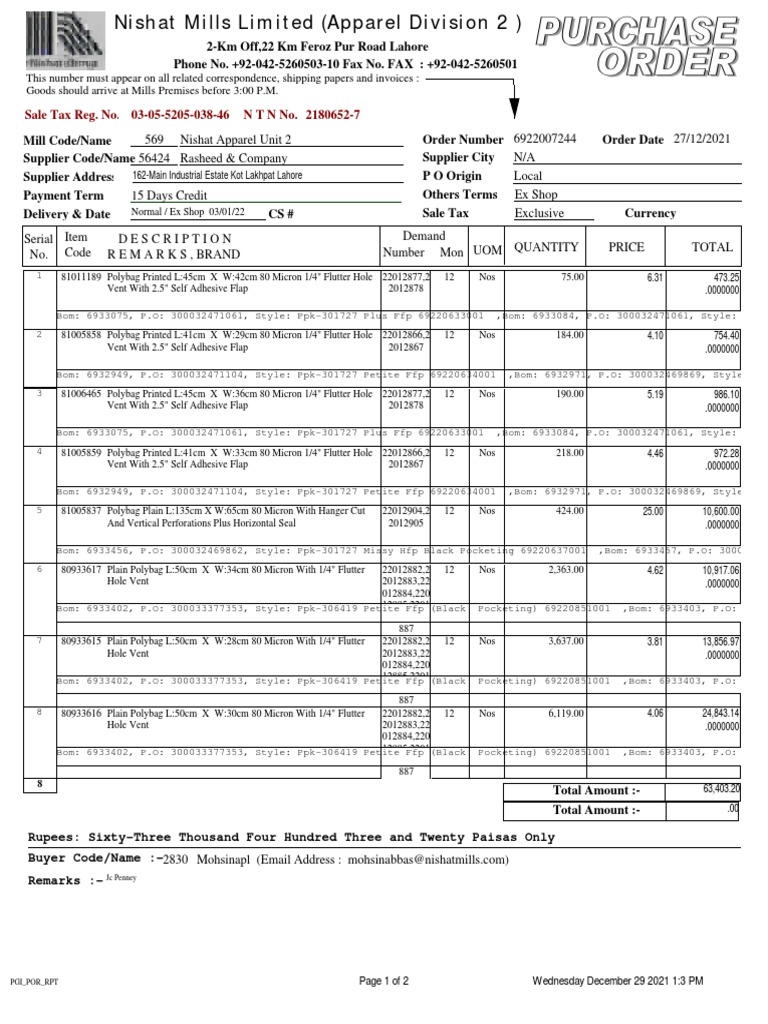 N T N No. 2180652-7 03-05-5205-038-46 Sale Tax Reg. No | Download Free ...