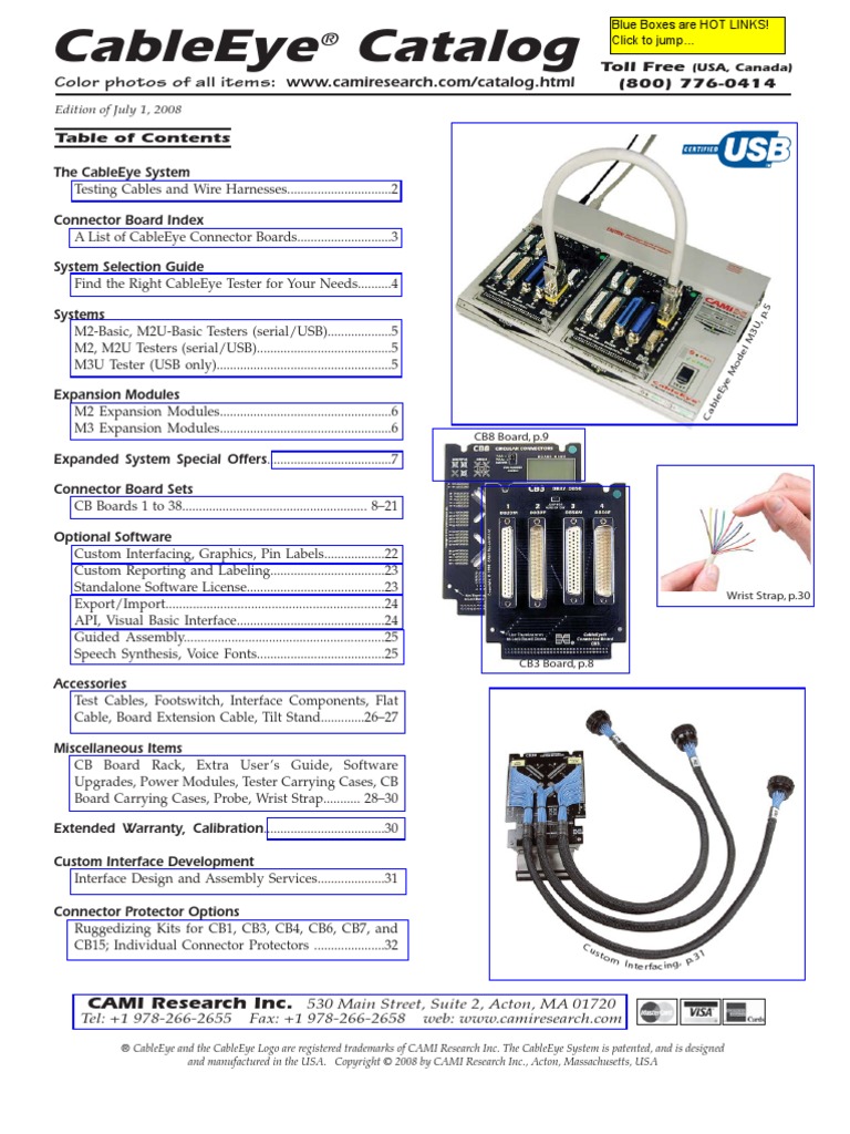 Cableeye Catalog W Prices | Electrical Connector | Electronics