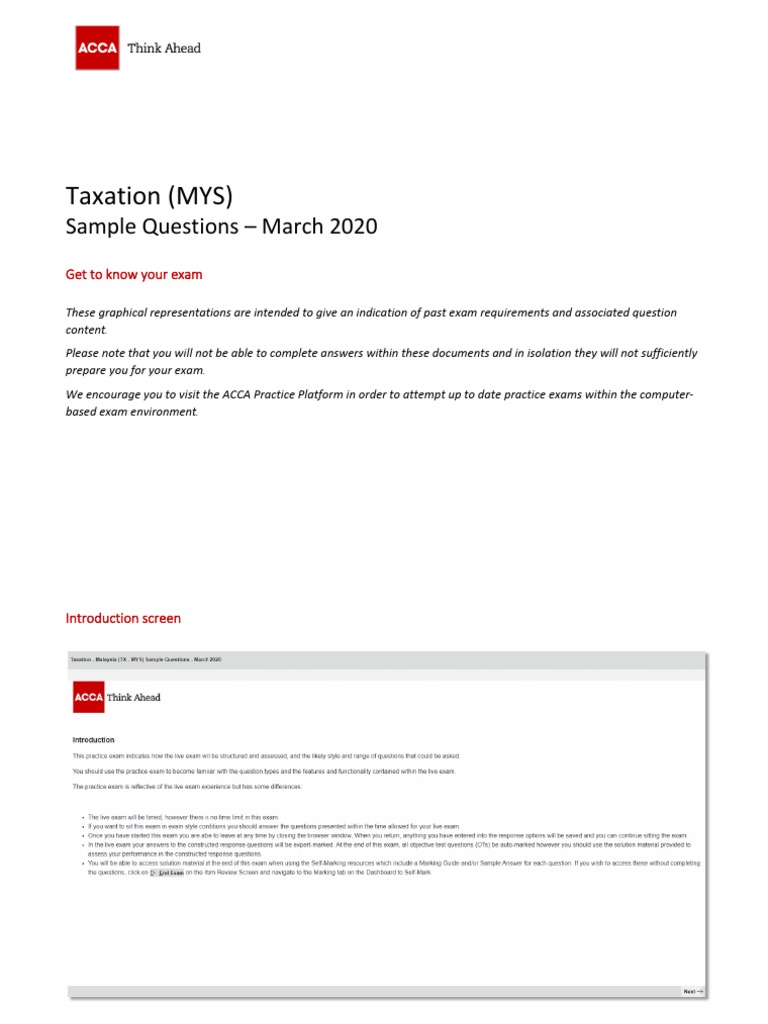 M20 TX MYS Sample Questions | PDF | Test (Assessment) | Computing