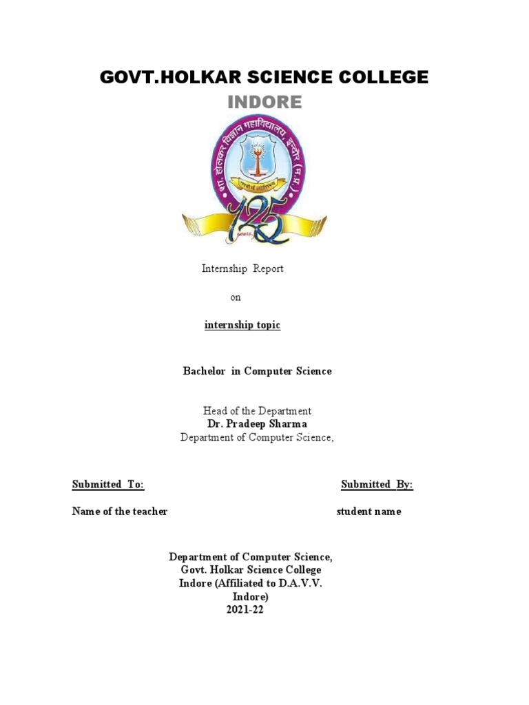 Govt - Holkar Science College: Indore | PDF | Science | Thesis