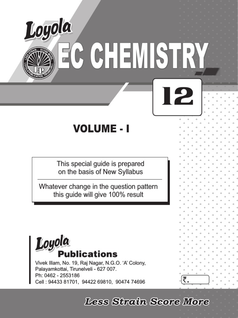 12th EC-Chemistry-EM | PDF | Redox | Oxide