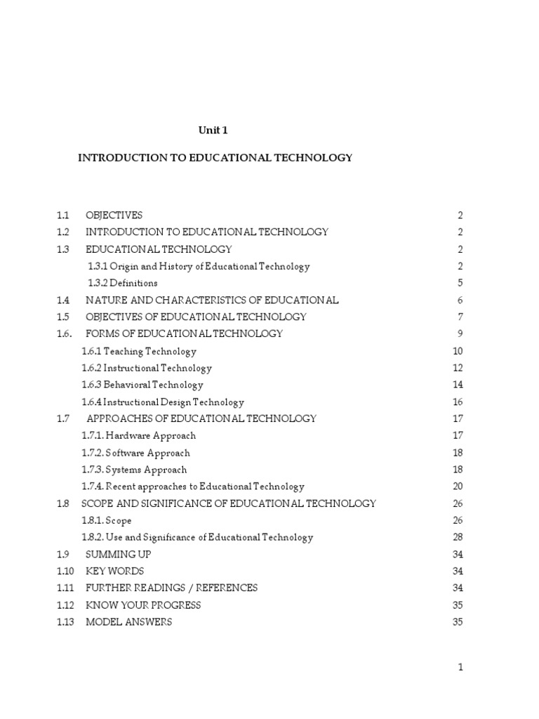 Basics of Educational Technology PDF | PDF | Educational Technology ...