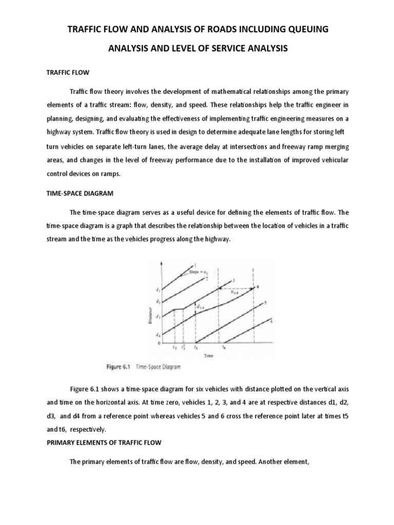 Traffic Flow and Analysis of Roads | PDF | Traffic | Poisson Distribution