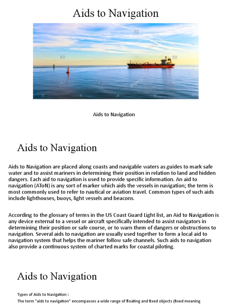 Aids To Navigation | PDF | Lighthouse | Navigation