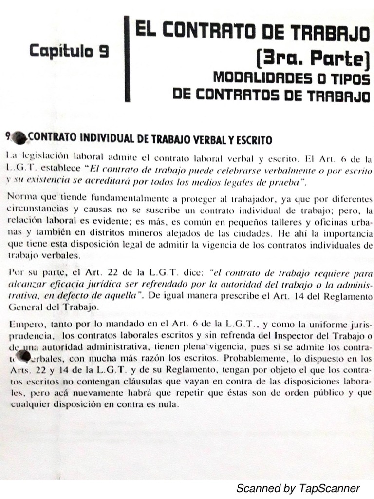 Contrato Verbal y Escrito | PDF