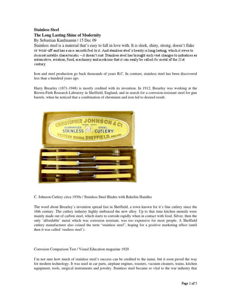 Stainless Steel | PDF | Stainless Steel | Steel