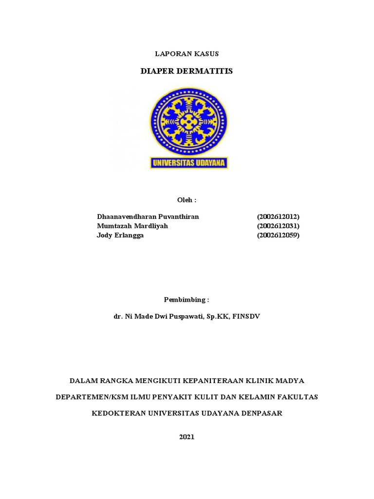 Penanganan Diaper Dermatitis pada Bayi | PDF | Kesehatan Holistik