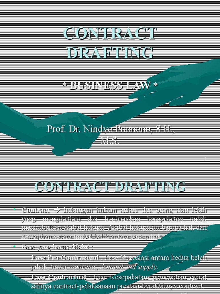 Contract Drafting | PDF