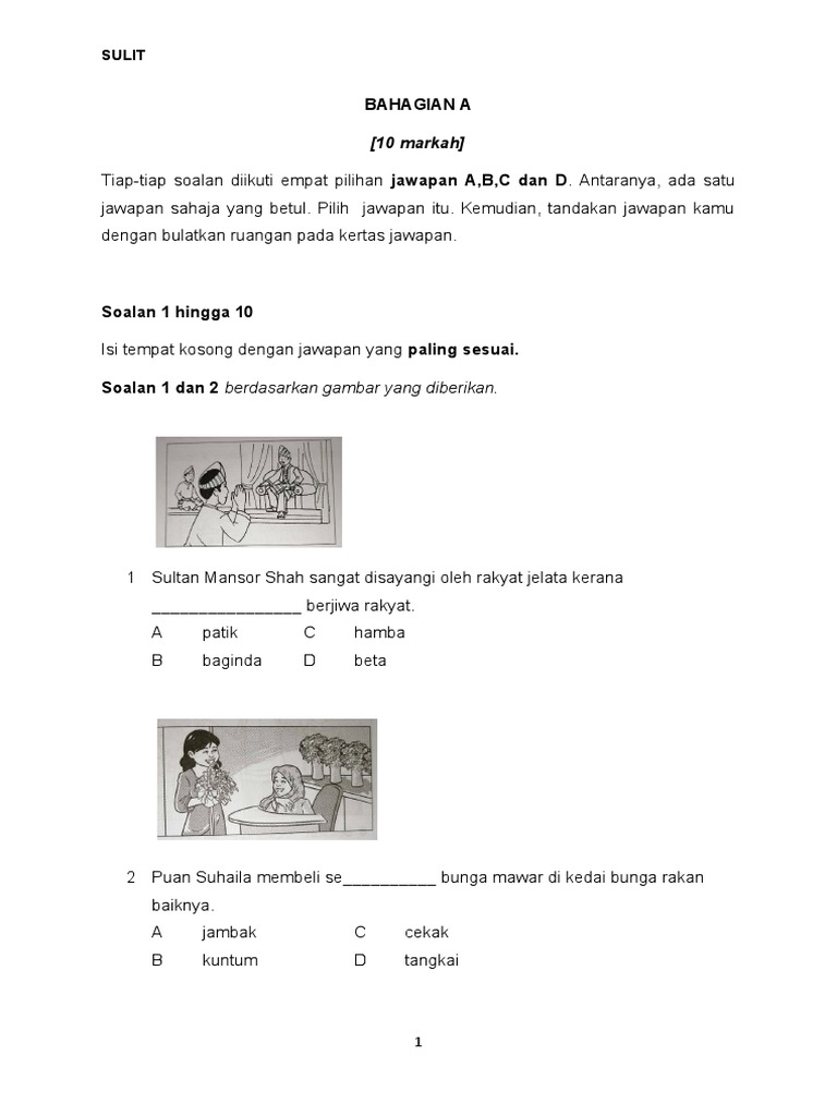 Soalan BM Set 2 | PDF