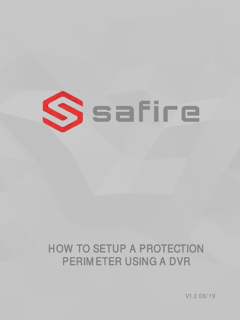 SAFIRE How To Setup VCA Rules in A DVR | PDF | Light | Image Resolution