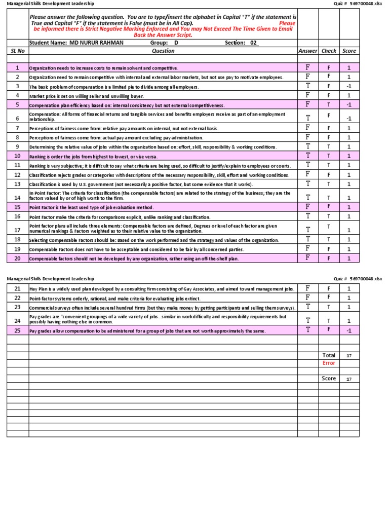 Job Evaluation and Compensation Factors | PDF | Employment | Economies