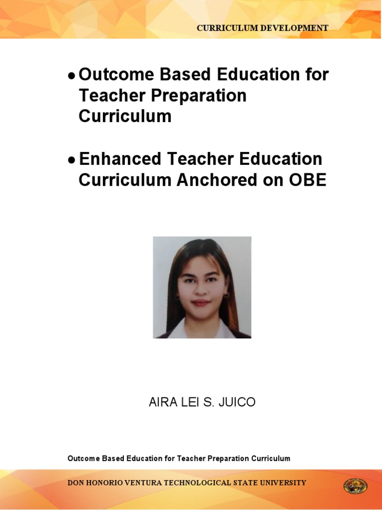Outcome Based Education For: Teacher Preparation Curriculum | PDF ...