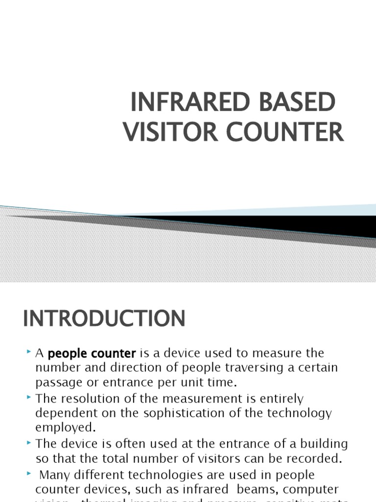 Infrared Based Visitor Counter | Download Free PDF | Infrared | Power ...