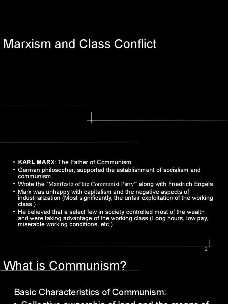Marxism and Class Conflict | PDF | Communism | Karl Marx