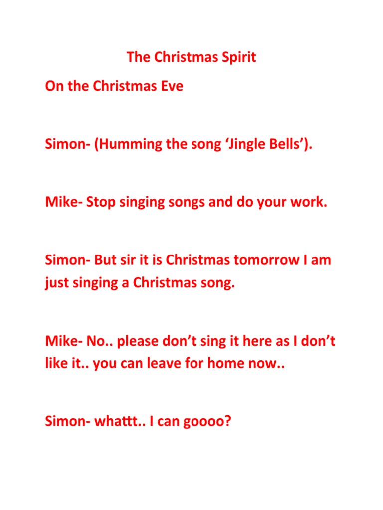 The Christmas Spirit Script-1 | PDF | Christmas