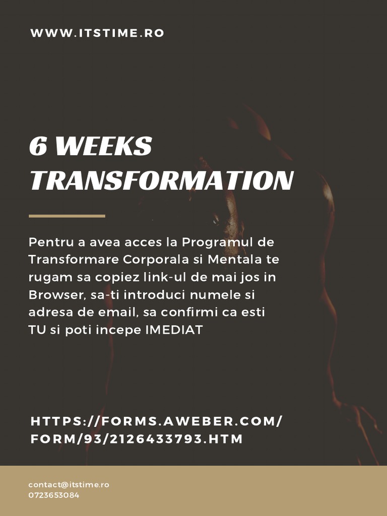 6 Weeks Transformation | PDF