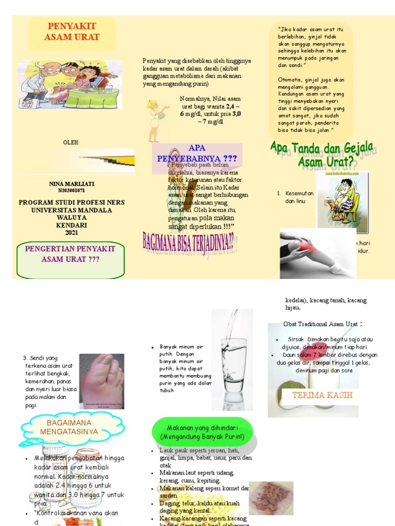 Leaflet Gout Artritis Pdf